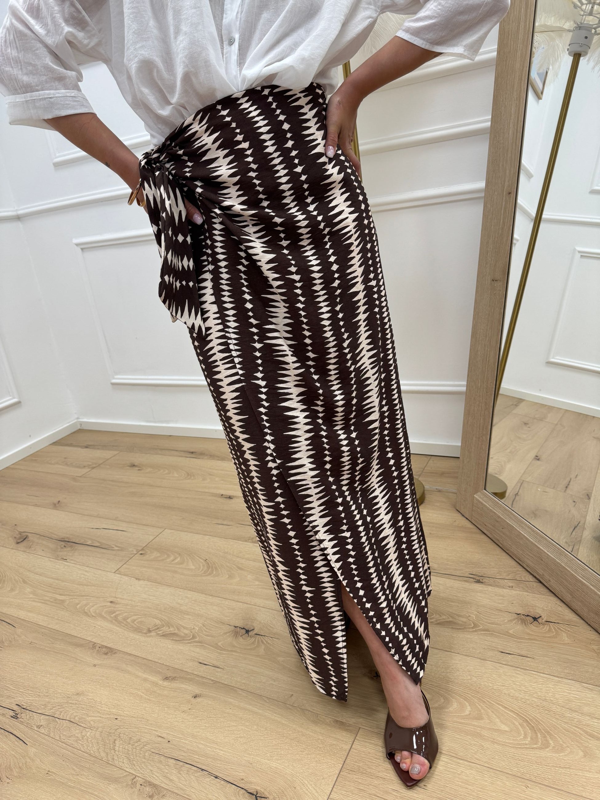 Gonna pareo Tribale choco e panna - HaveOne – Calibro Shop